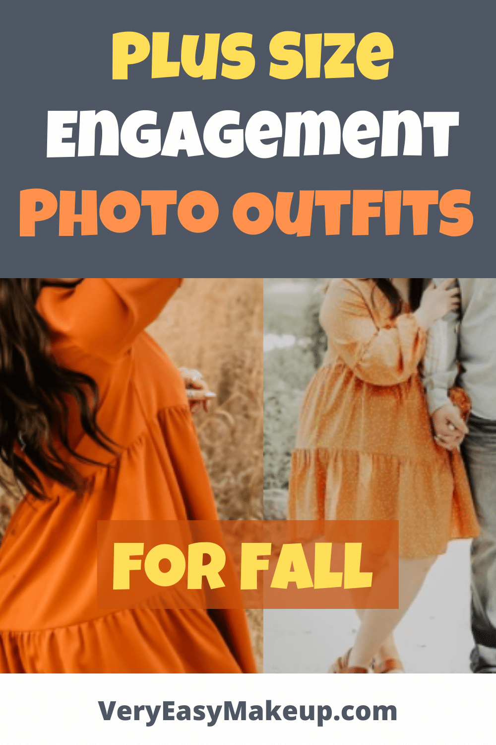 Plus Size Engagement Photo Outfits