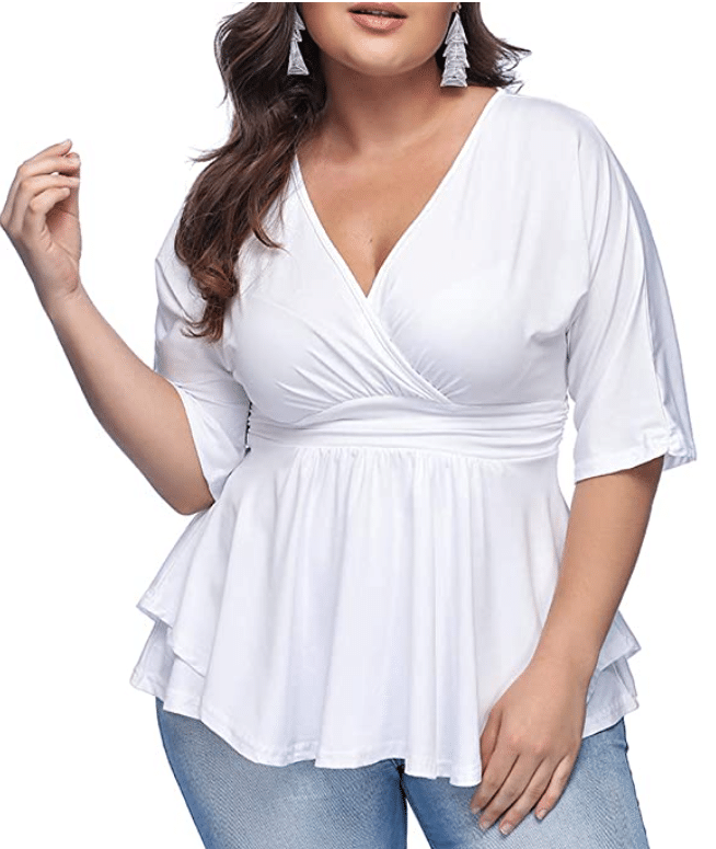 Best Plus Size Blouses on Amazon for Going Out.