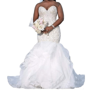 10 Flattering Plus Size Mermaid Wedding Dresses Under $200.