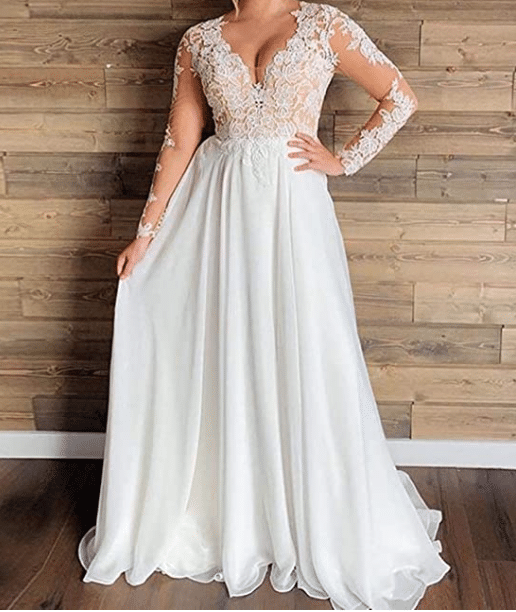 9 Best Plus Size Boho Wedding Dresses Under $200.