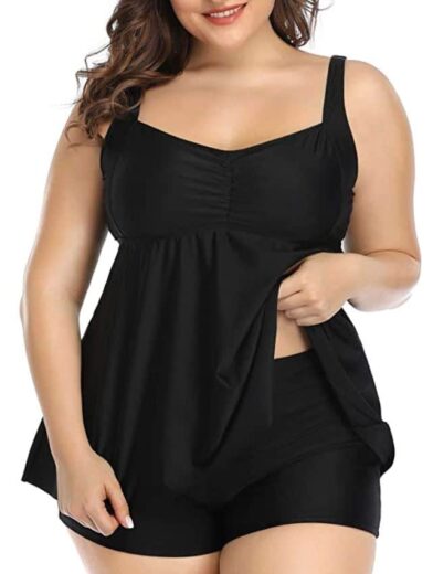 12 Best Swimsuits for Plus Size Apple Shape Figures.